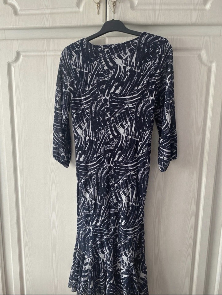 Adini Women’s Dress Navy And White Size M | eBay UK