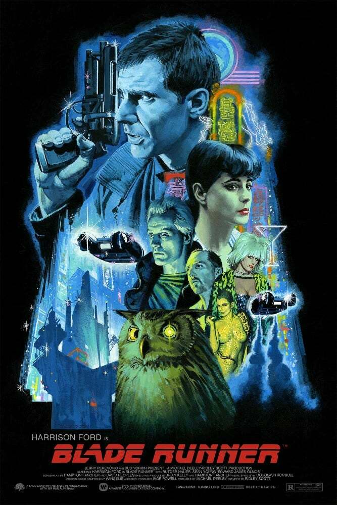 Blade Runner by Paul Mann Ltd Edition x/150 Screen Print Poster Art ...