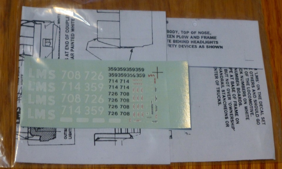 Islington Station Products HO #300-057B Conrail LMS Locomotive (Decal ...