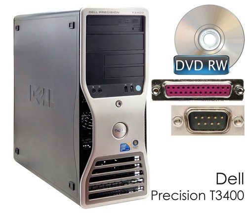 PROFES. COMPUTER DELL PRECISION T3400 CPU INTEL Core2Duo 2x3Ghz RS-232 ...