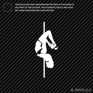 Pole Dancer Sticker Die Cut Decal dancing performing art acrobatics ...