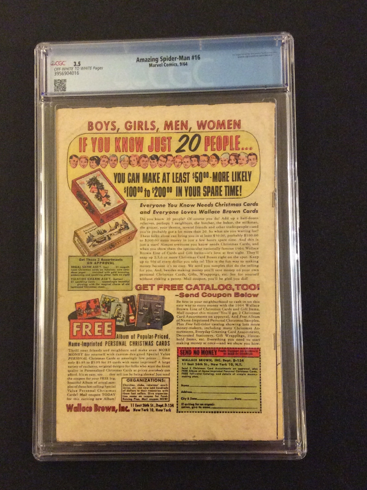 AMAZING SPIDER-MAN #16 Comic CGC 3.5 2ND APP RINGMASTER Daredevil ...