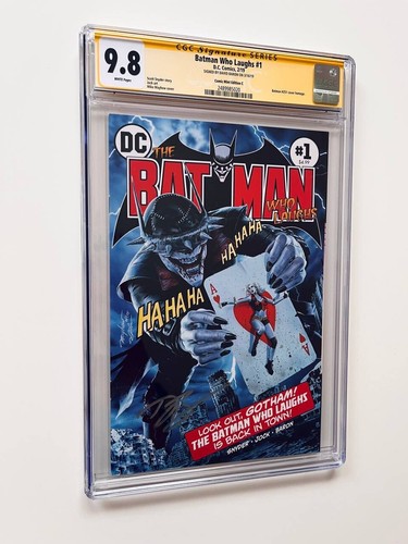 BATMAN WHO LAUGHS #1 CGC 9.8 SS (2019) signed by David Baron Mike ...