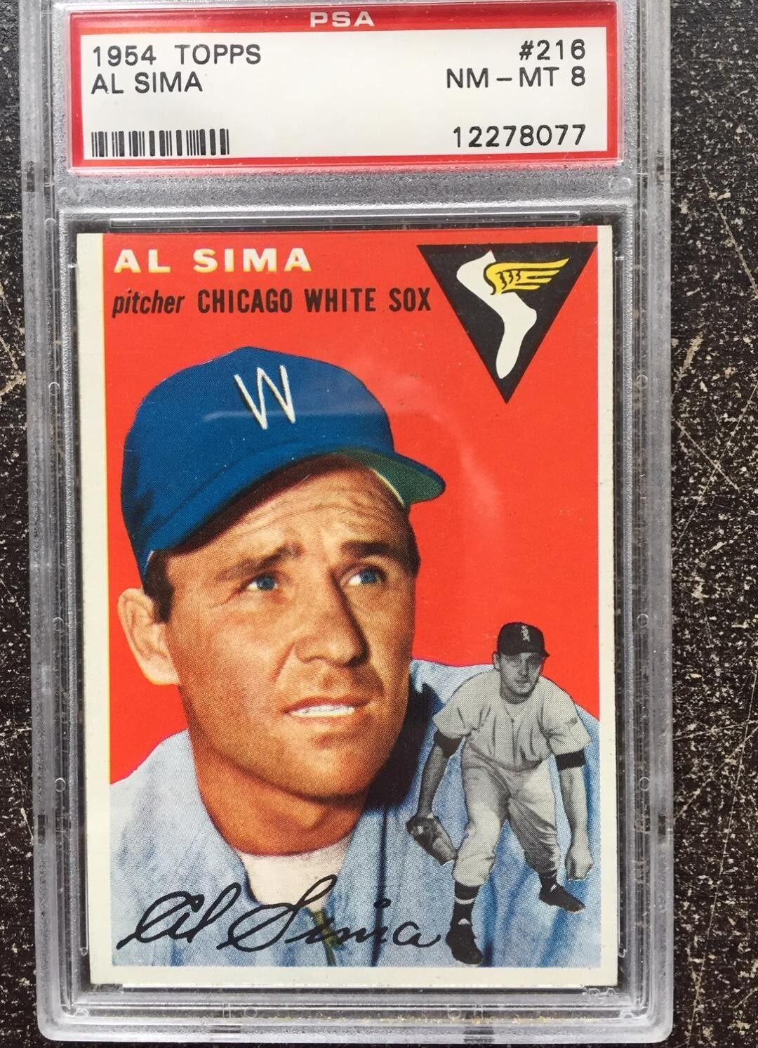1954 Topps #216 Al Sima PSA 8 NM-MT Chicago White Sox | eBay