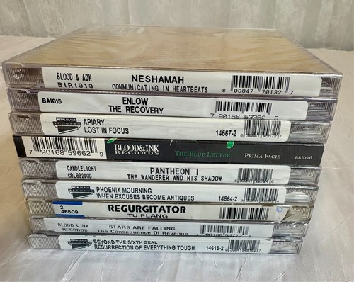 Lot of 9 New Sealed Music CDs Rock Black Metal Heavy Thrash Blade Punk ...