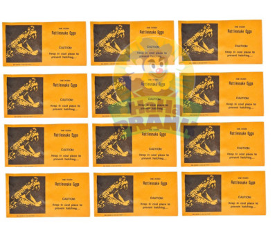 12 Rattlesnake Eggs Prank Envelopes - Magic Joke Trick Gag Gift Fun (1 ...
