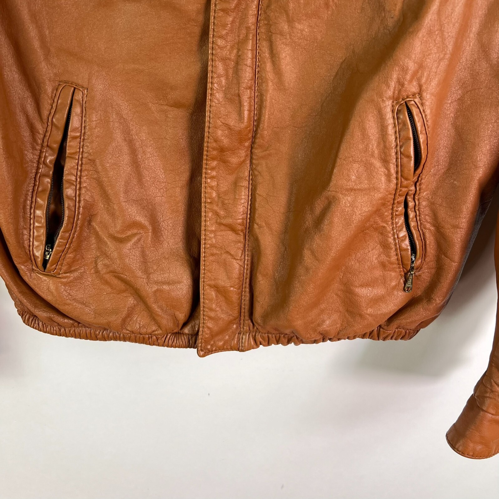 70's Ralph Edwards Leather Jacket Zip Up Western Disc… - Gem
