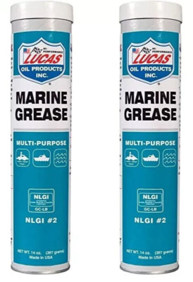 LUCAS MARINE GREASE 14 OZ Tube 10320-30 Boating PWC Waterproof Lithium ...