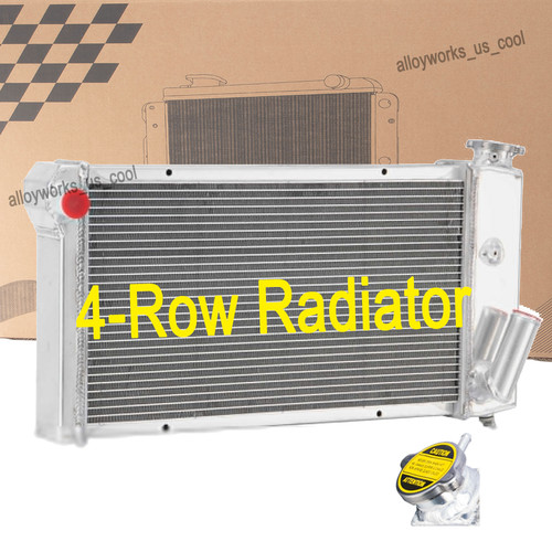 Aluminum 4 Row Radiator For 1971-1977 Chevy Vega/ 1975-1976 Pontiac ...