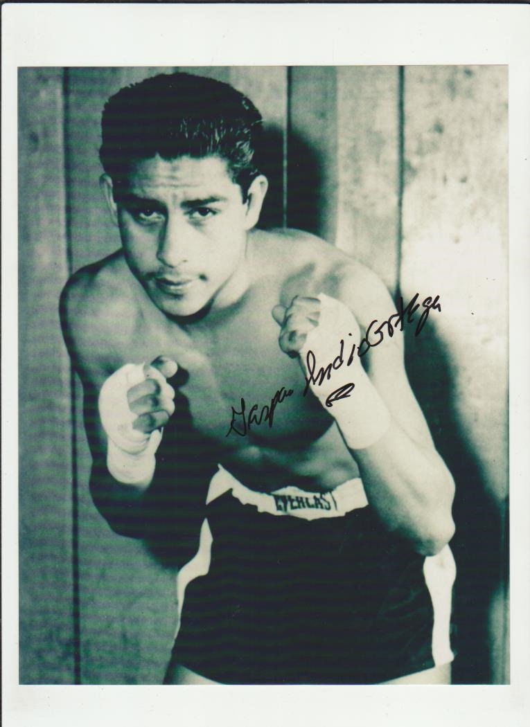 GASPAR "INDIO" ORTEGA BOXER AUTHENTIC ORIGINAL 8x10 AUTOGRAPHED PHOTO ...
