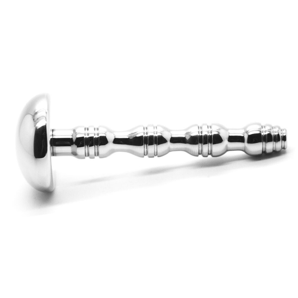 Ribbed Capped Penis Plug, 316L Surgical Steel Male Urethral Through Hole Plug | eBay