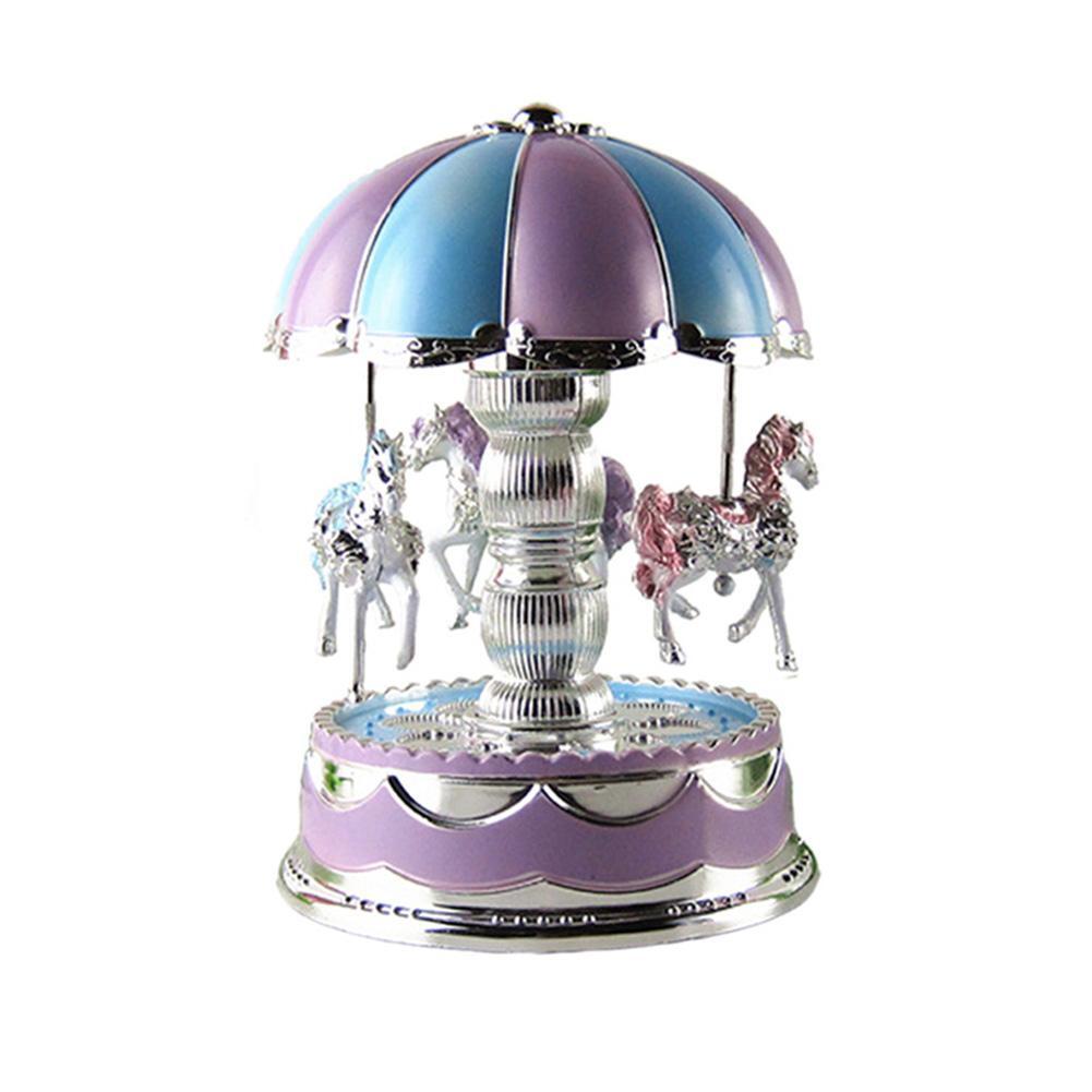 LED Light Merry-Go-Round Music Box Christmas Birthday Gift Kids Toys ...
