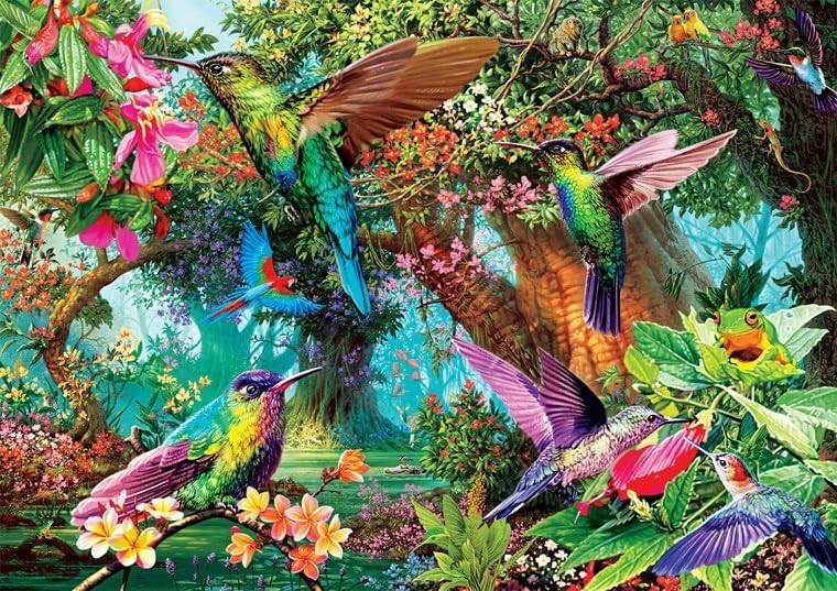 Steve Read - Hummingbird Garden - 500 Piece Jigsaw Puzzle For Adults ...