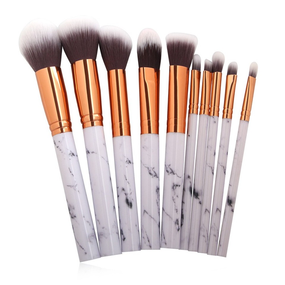 10Pcs Marble Make Up Foundation Eyebrow Eyeliner Blush Cosmetic ...