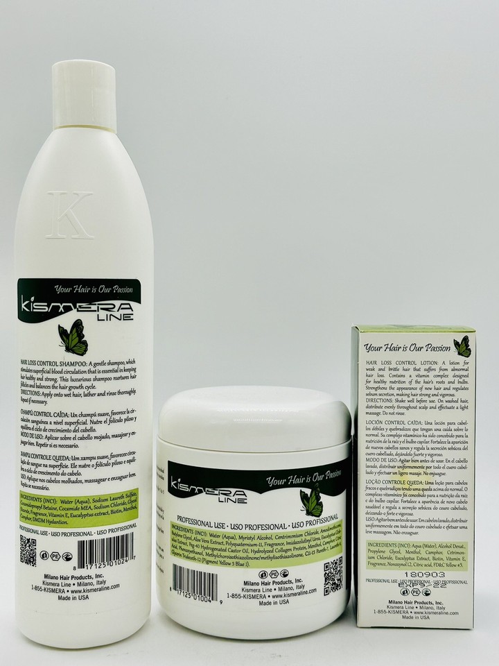 Kismera Hair Loss Shampoo & Control Cream For Weak Hair 16.9 Fl Oz ...