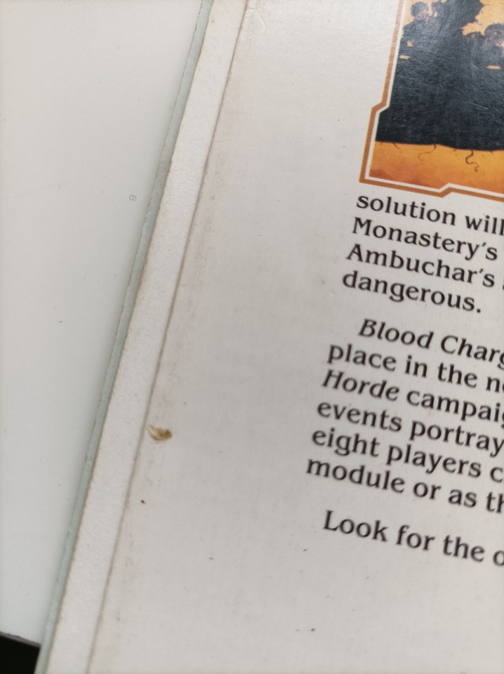 ADVANCED DUNGEONS & DRAGONS FORGOTTEN REALMS BLOOD CHARGE SOFTBACK INC ...