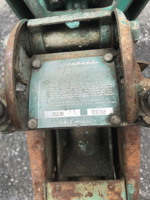 Vintage 1954 Buccaneer Gale 5 HP Boat Motor Model 5d10b for sale online ...