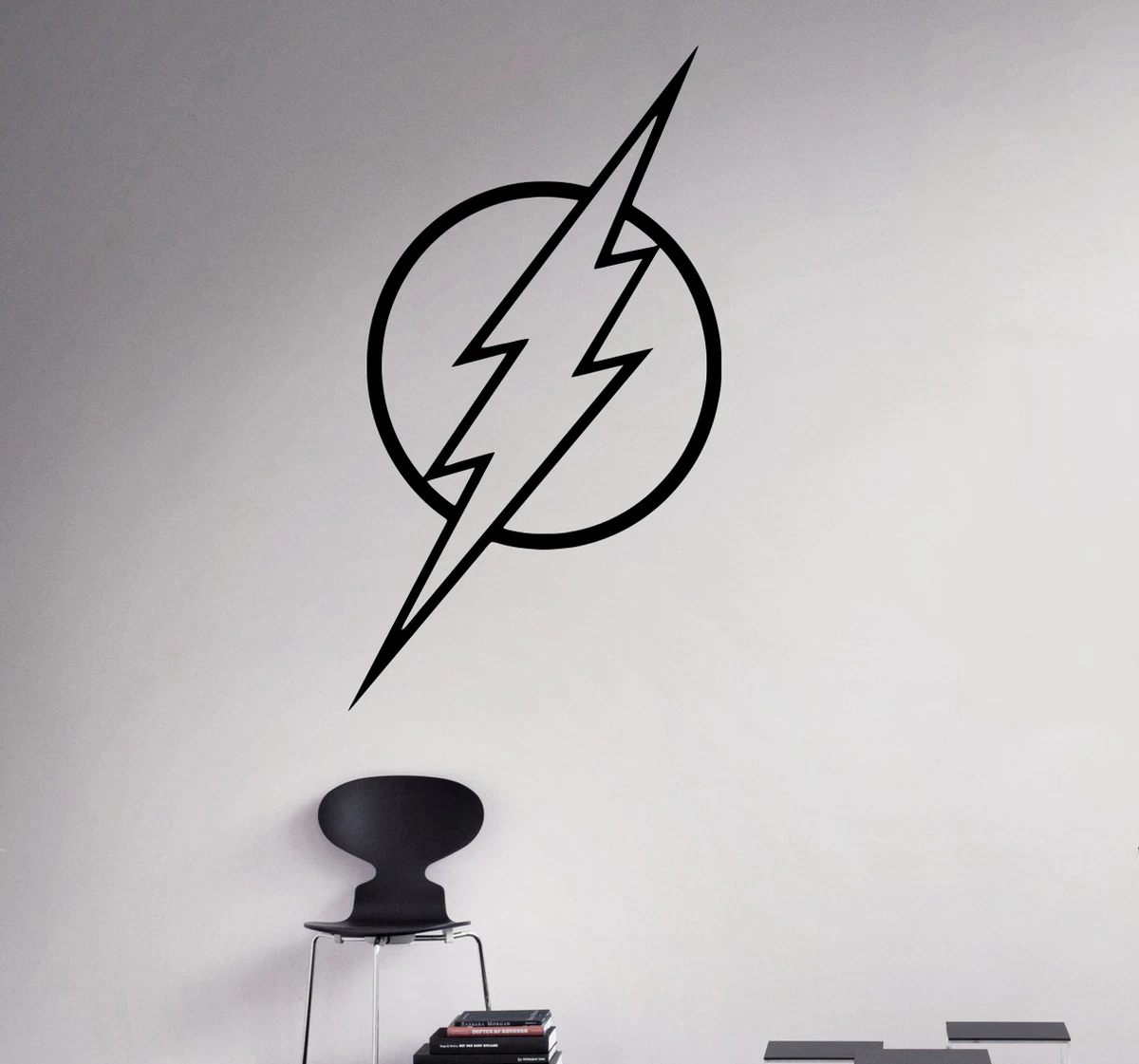 Flash Superhero Logo Black And White