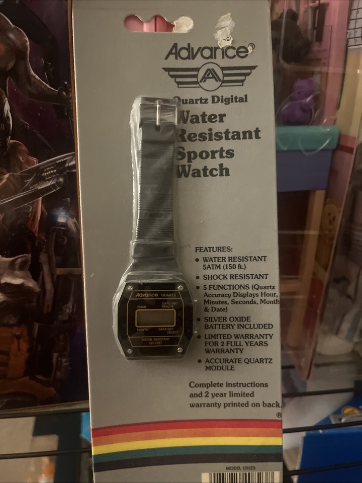 Vintage NOS Advance Quartz Digital Water Resistant Sports Watch-NIB ...