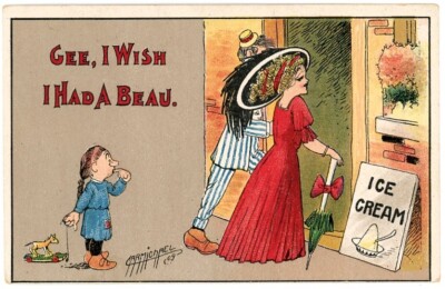 Gee, I Wish I Had a Beau antique Albert Carmichael postcard | eBay