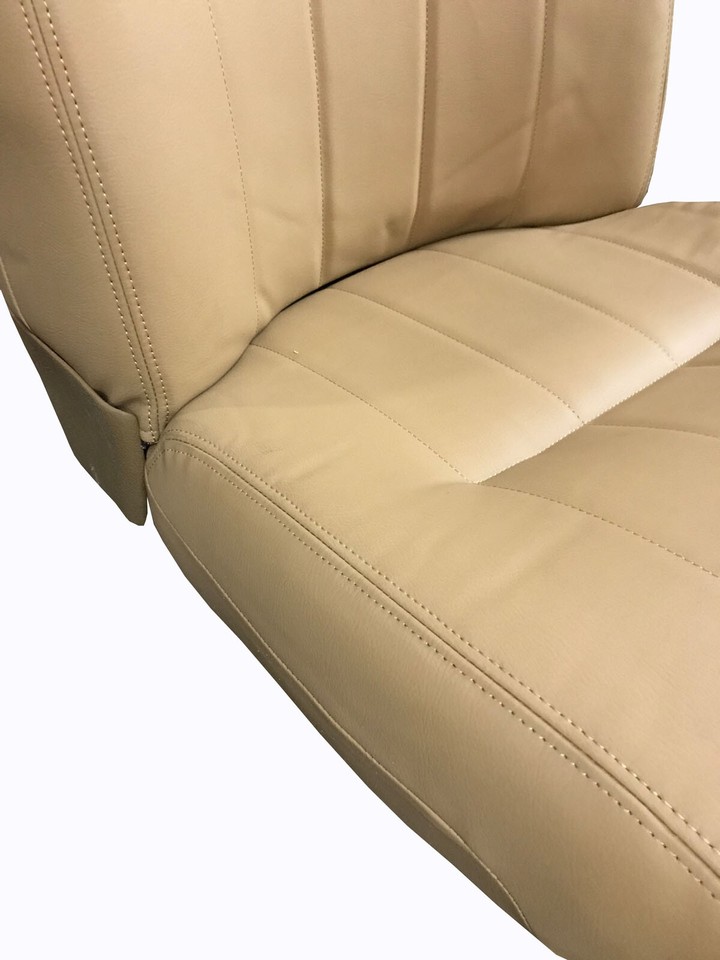 volvo 240 245 front seat cover upholstery BEIGE CAMEL vinyl 1986-1993 ...