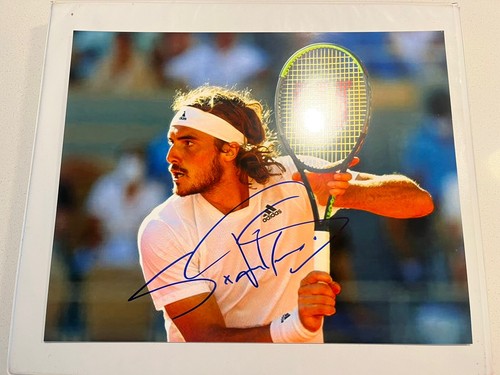 Stefanos Tsitsipas Tennis Star Signed Autographed 8x10 Photo Wimbledon ...
