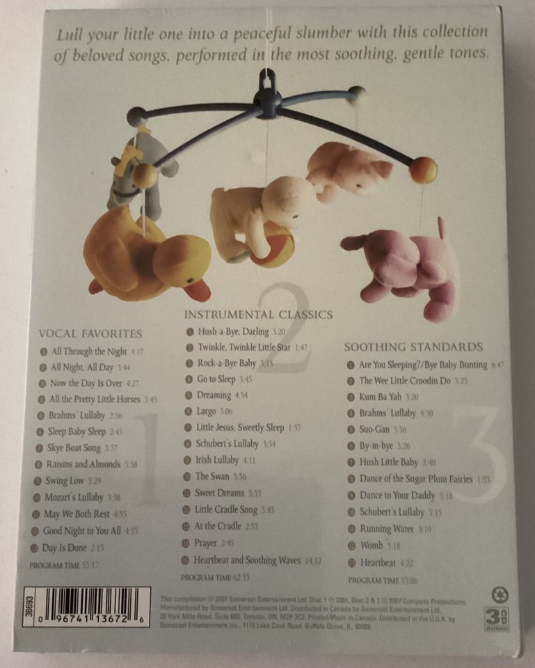 Lullabies for Little Dreamers Audio CD - 3 CD Set Great Baby Gift | eBay