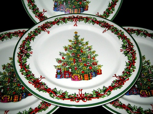 Christopher Radko Traditions Holiday Celebrations Dinner Plates 10 7/8 ...