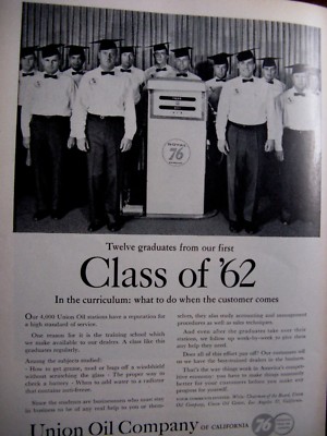 1962 Union 76 Service Gas Ad- Original Ad 8.5 x 10.5"The Sparkle Corps ...