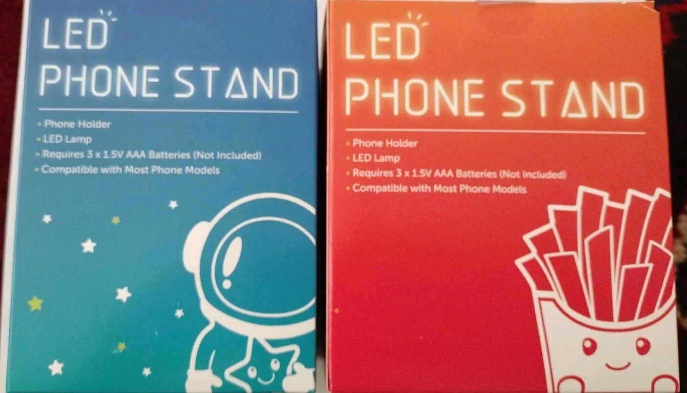 Astronaut+French Fry LED phone stand. Most Phones+Battery Included+Free ...