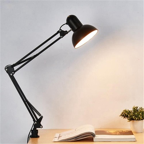 Lamp Desk Architect Arm Swing Adjustable Light Table Clamp Black Metal ...