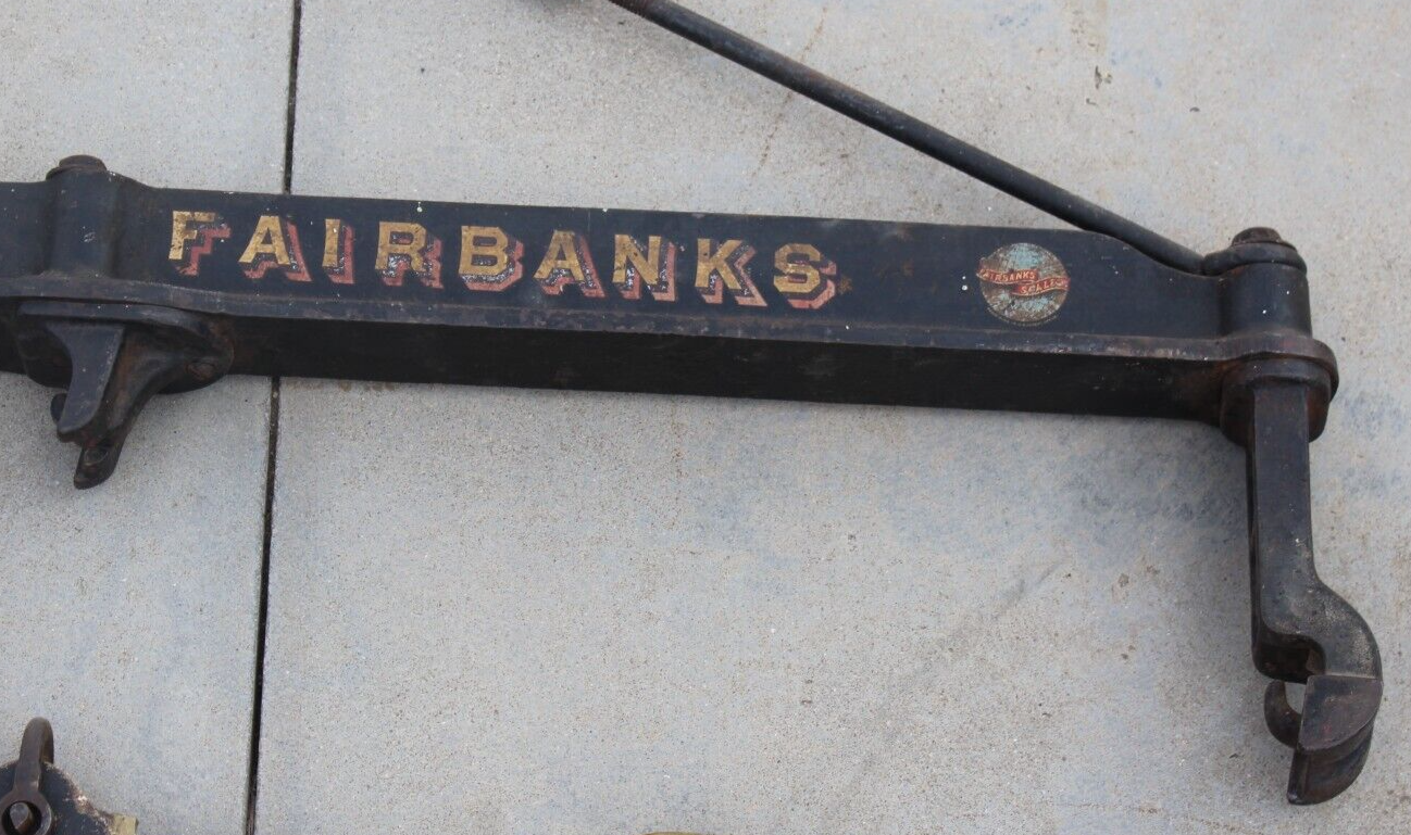 RARE VINTAGE Fairbanks Meat Scale Wall Hanging 600 lbs. Industrial RARE ...