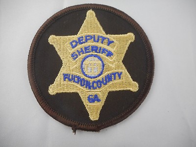 Fulton County GA Sheriff's Department Police Patch - Apx 3" Diameter | eBay