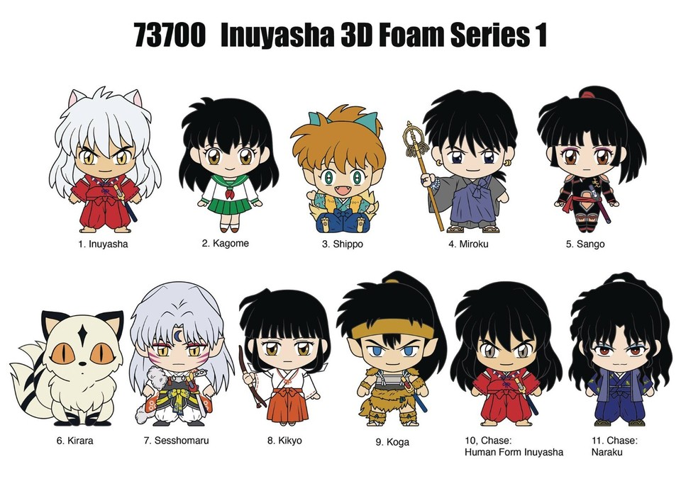 Inuyasha NEW * Kikyo Clip * Blind Bag Opened Monogram Figural Key Chain ...