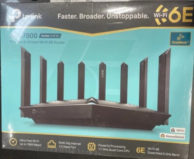 TP-Link - Archer AXE7800 Tri-Band Wi-Fi 6E Router - Black 840030707490 ...