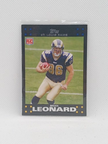 BRIAN LEONARD 2007 Topps Football RC Rookie #314 RAMS | eBay
