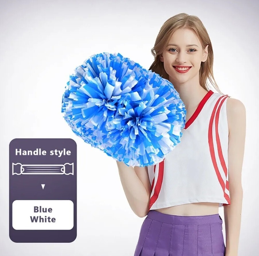 2Pack School Girls Cheerleading Pom Poms Stage Dance Costume Party ...