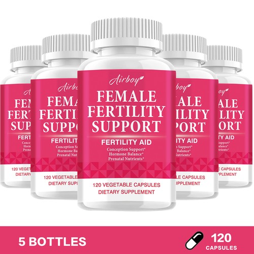 120pcs Female Fertility Support - Hormonal Estrogen Balance, Fertility ...