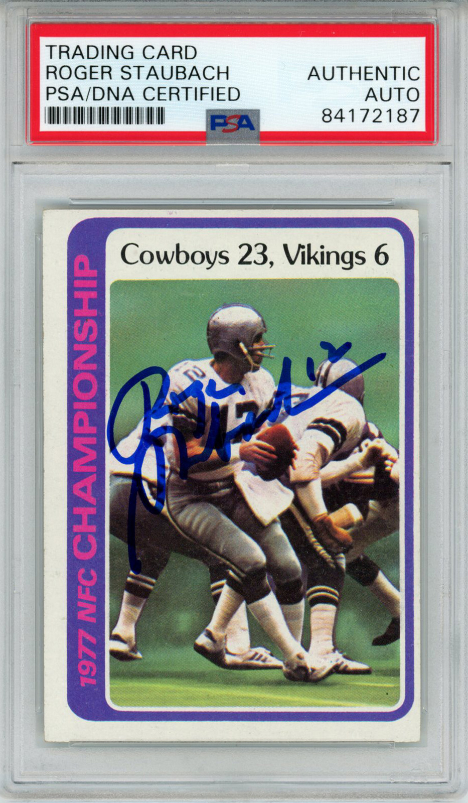 Roger Staubach | Autographed Football Memorabilia & NFL Merchandise