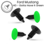 SET OF 4: License Plate Plugs Front Bumper Hole Covers Painted: Pick ...
