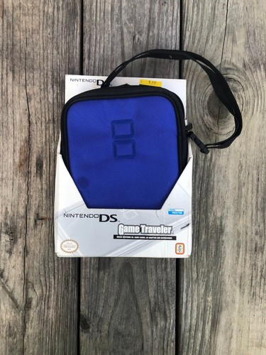 Nintendo DS Game Carrying Case Blue Traveling Storage Pouch with Zipper ...