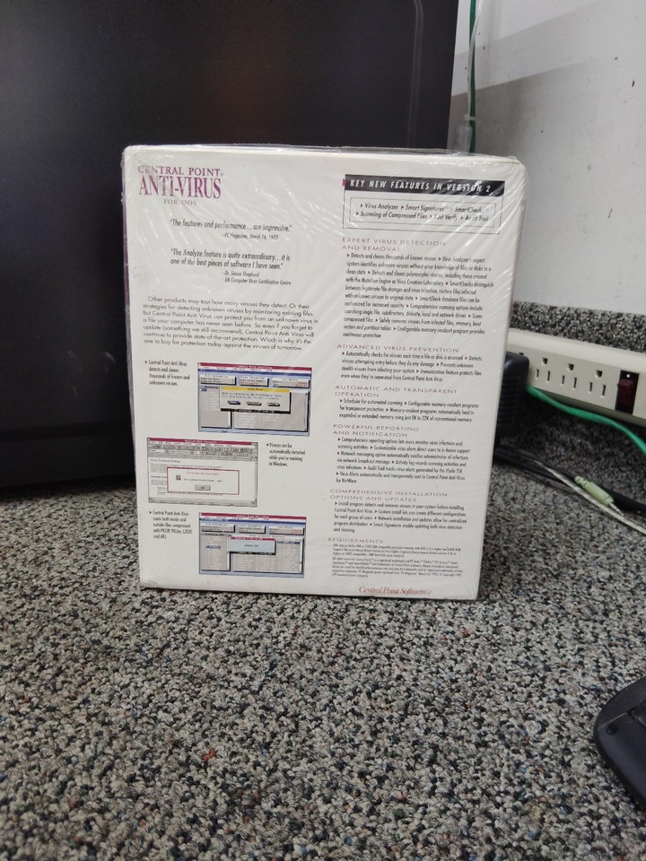 Central Point Anti Virus Backup Bundle PC For DOS NOS | eBay