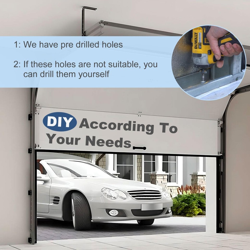 16FT Garage Door Hurricane Brace Kit ,16 Foot Garage Door Strut ...