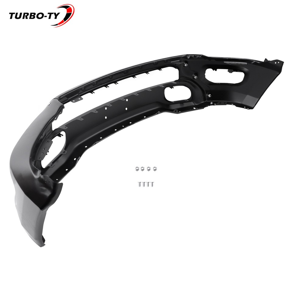 Black Split Steel Front Bumper W/ Fog Light Holes For Ram 1500 19-2024 ...