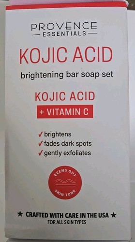 Provence Essentials Kojic Acid + vitamin c - Bar Soap Set 3 Pack 10 Oz ...