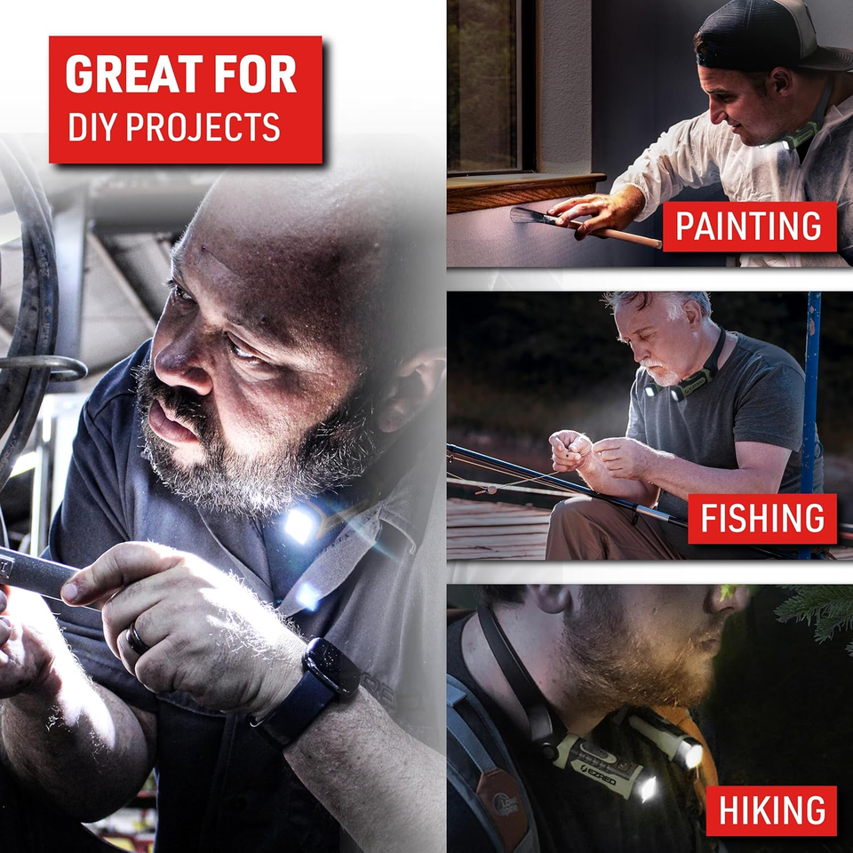 EZRED ANYWEAR Rechargeable Neck Light for Hands-Free Lighting, Soft ...