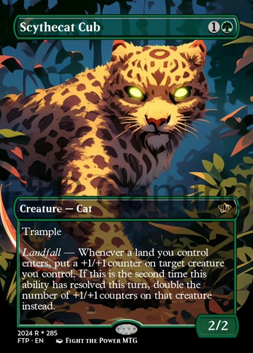 Scythecat Cub Borderless Style Card For EDH and Playtest | eBay