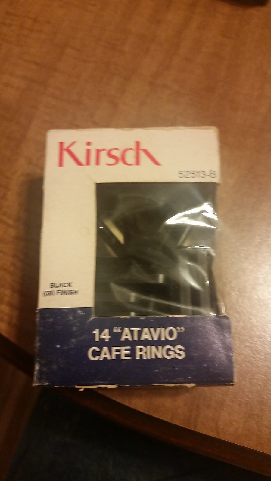 Kirsch 52513-B (59) Black Atavio Cafe Rings Box of 14 New in Box | eBay