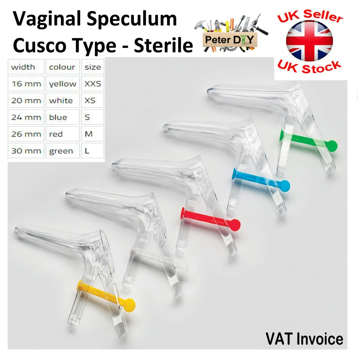 Plastic Speculum Sizes