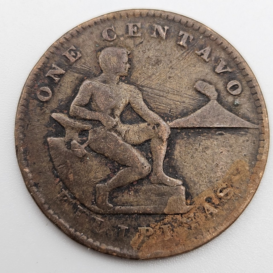 1939-M 1 Centavo Fine Details Philippines US Manila Mint Bronze Coin ...